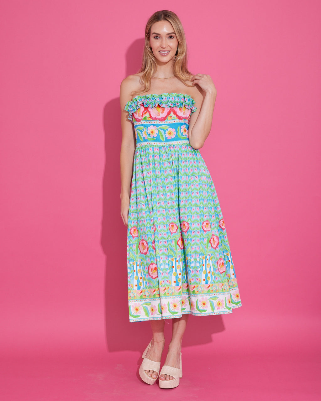 Catherine Dress in Chateau – Monkee's of Houston